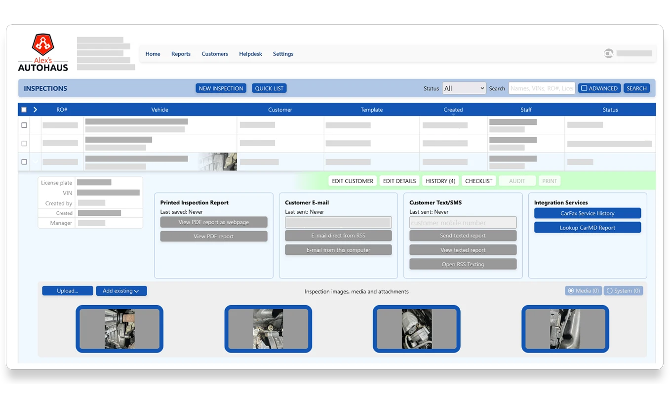 Digital Vehicle Inspections - Repair Shop Solutions